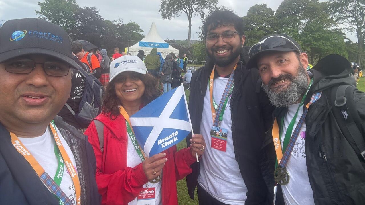 Walking with purpose: EnerTech Synergies raises over £1,000 at Kiltwalk 2025