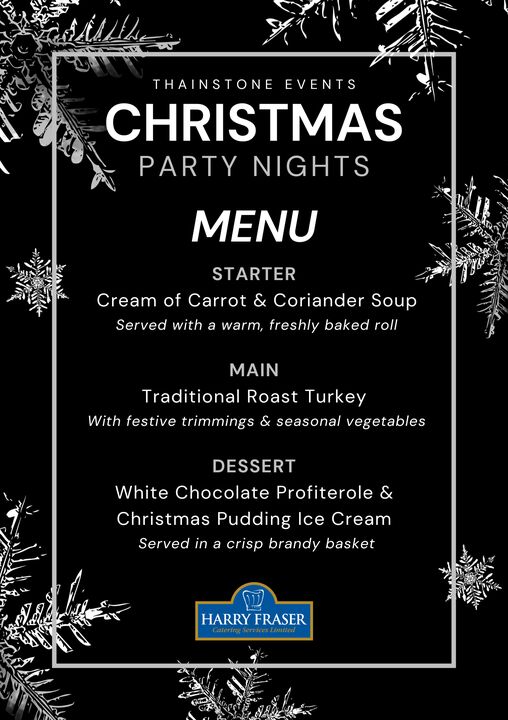New festive menu revealed for Thainstone’s Christmas Party Nights