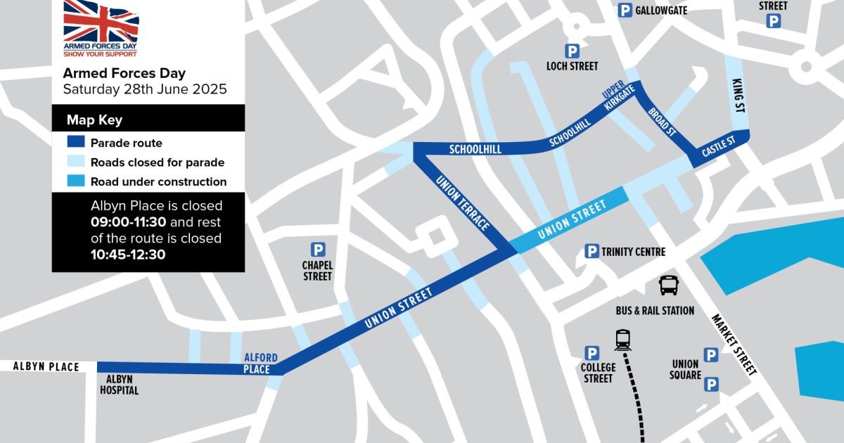 Aberdeen prepares for Armed Forces Day Parade 2025