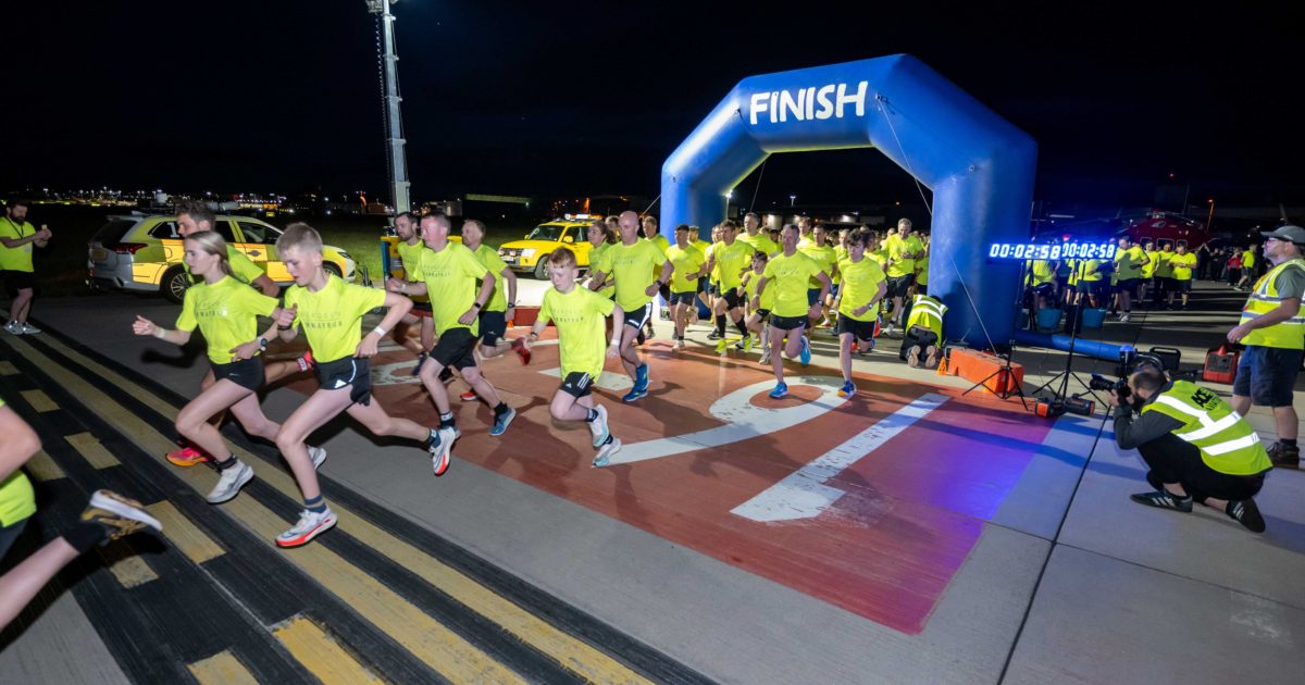 Midnight Runway Run at Aberdeen International Airport raises £50,000 ...