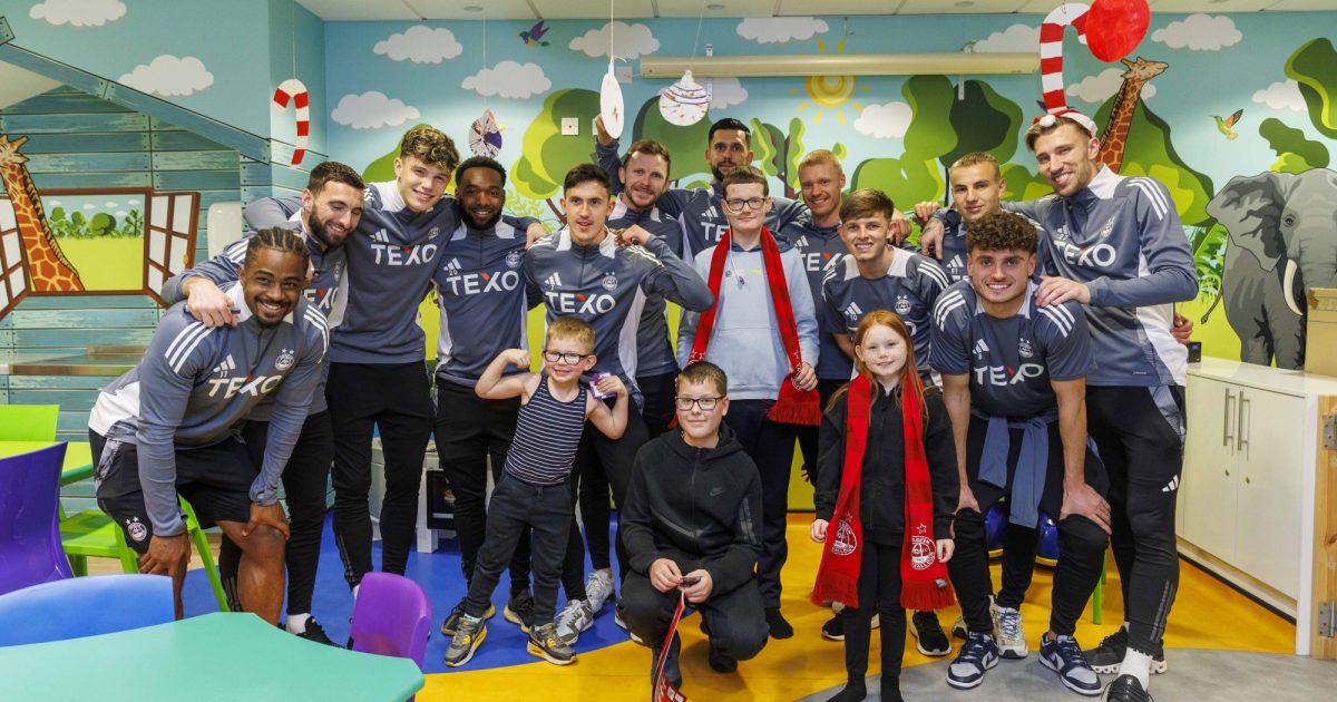 Dons stars bring festive cheer to young