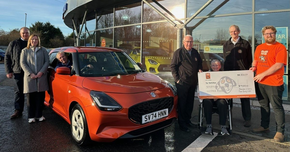 Quids in: Local man Bob Farthing wins car for a pound in charity prize draw