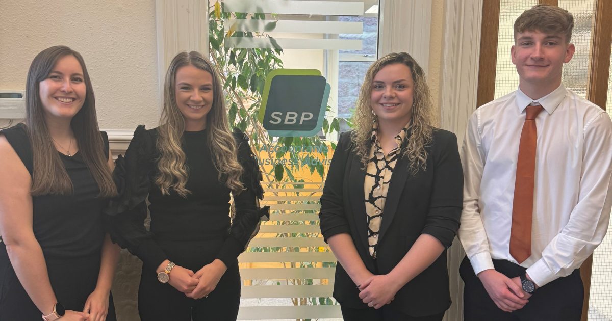 SBP celebrates team promotions at Peterhead office following a ...